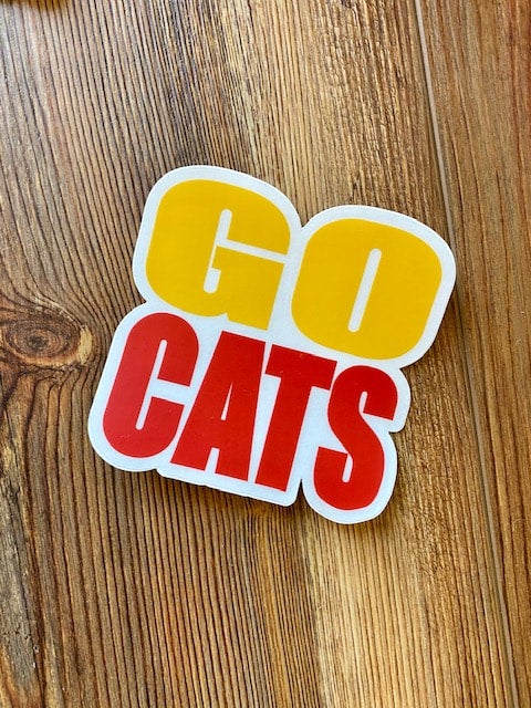 "Go Cats" Sticker